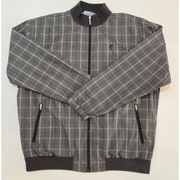 Ashworth | Jackets & Coats | Ashworth Mens Full Zip Plaid Golf Jacket ...
